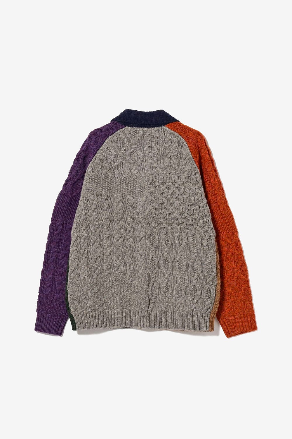 Beams Plus Alan Patchwork Cardigan (Multi 90) - Commonwealth
