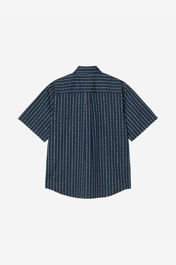 Carhartt WIP Drewe Shirt (Heart C Pinstripe Ink/Natural) - Commonwealth