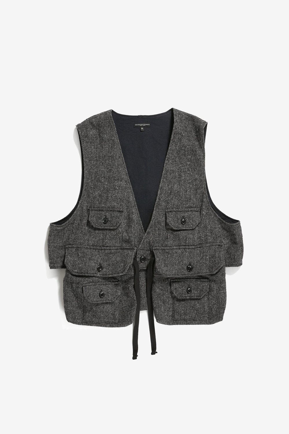 Engineered Garments Fowl Vest (Grey Poly Wool) - Commonwealth