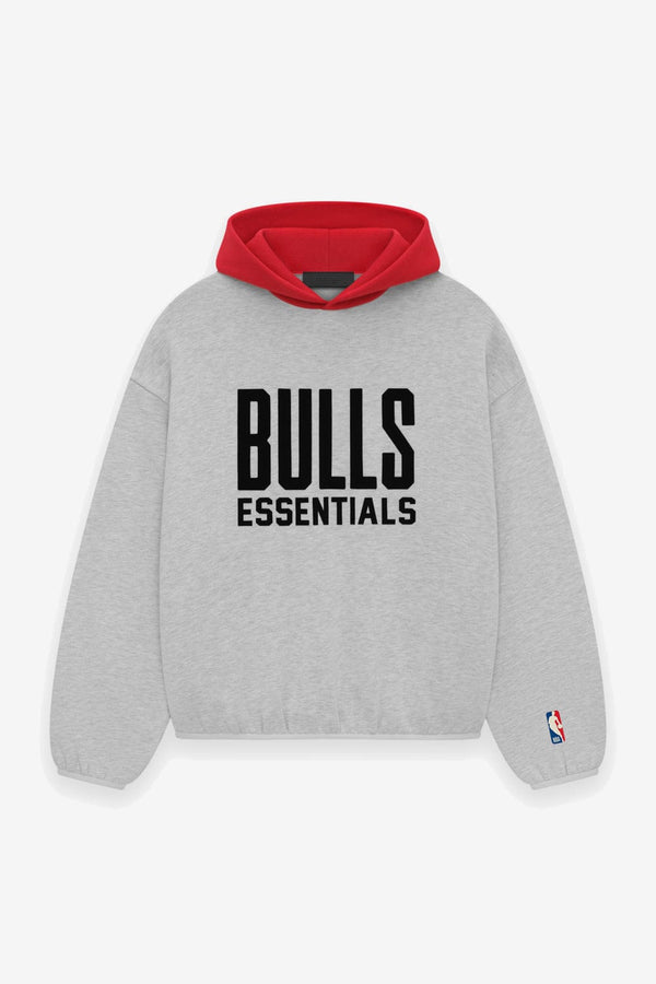 ESSENTIALS Essentials Bulls Hoodie (Light Heather/Red) - Commonwealth