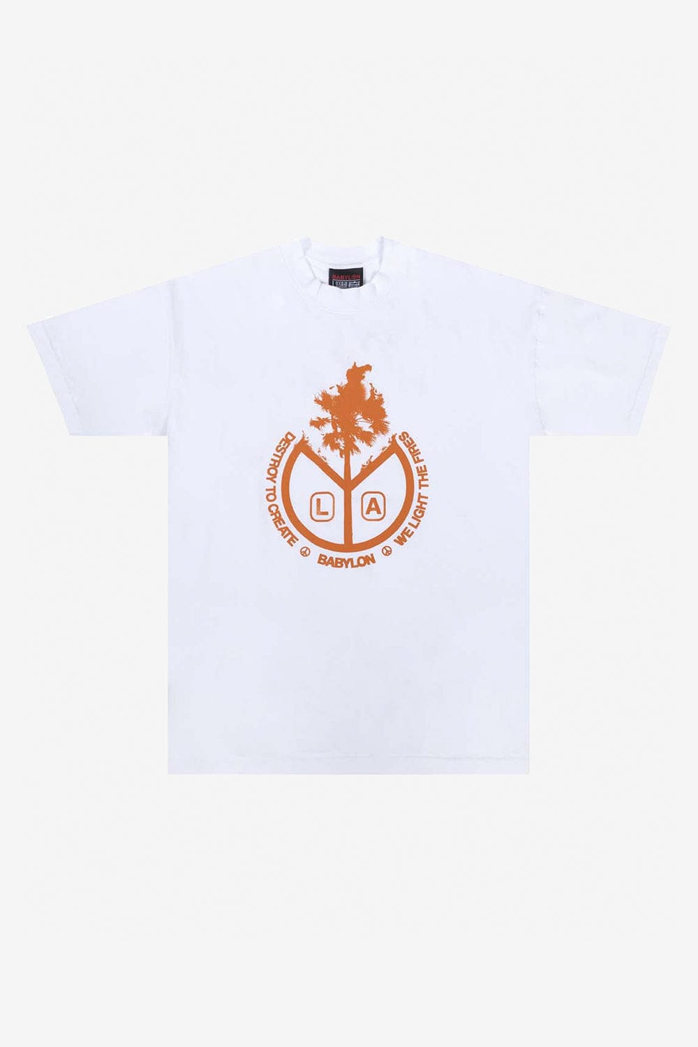 Babylon Palm Tee (White) - Commonwealth