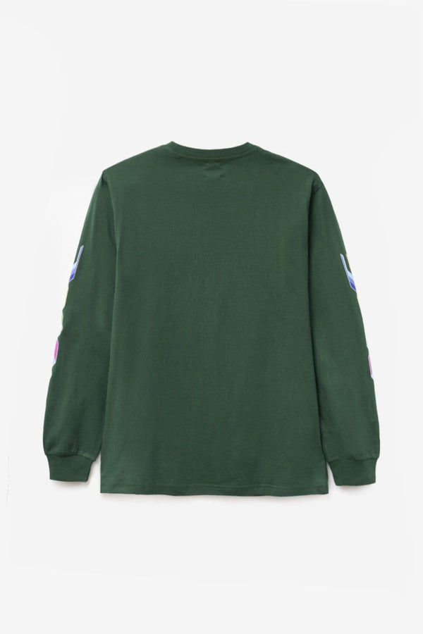 Lu-Chung Help Me! Longsleeve Tee (Dark Green) - Commonwealth